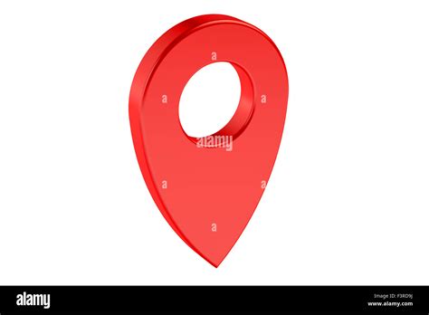Red Map Pointer Isolated On White Background Stock Photo Alamy
