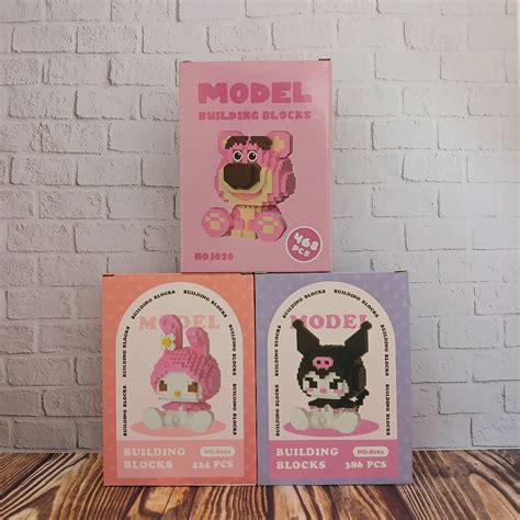 Model Building Block Mini Brick Cute Cartoon Character Shopee Malaysia