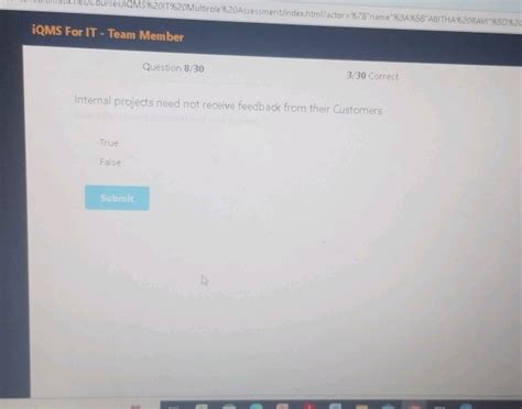 IQMS For IT Team Member Question 8 30 3 30 StudyX