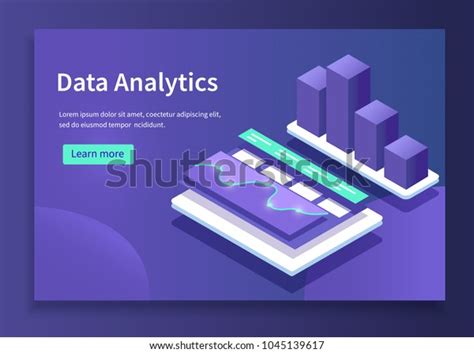 Data Analytics Concept Banner Can Use Stock Vector Royalty Free