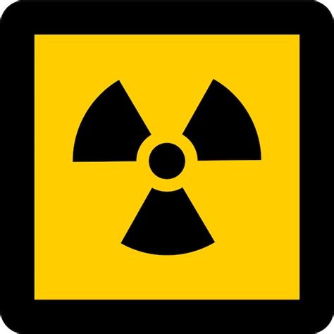 Premium Vector Radioactive Nuclear Symbol Icon In Flat Style Vector