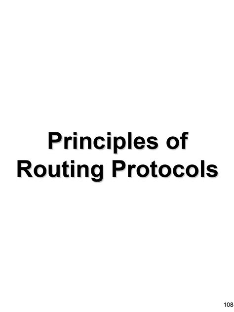 Summary Of Principles Of Routing Protocols Pdf Connect 4 Techs