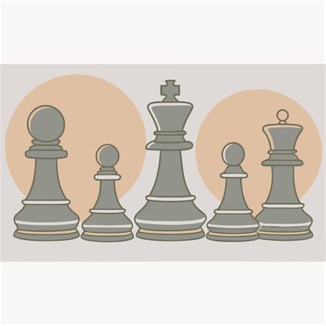 Premium Vector A Set Of Chess Pieces Chessmen Isolated White Background 2