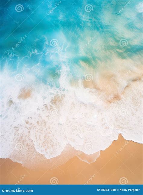Ariel Drone Shot Of A Tropical Beach Stock Illustration Illustration Of View Beach