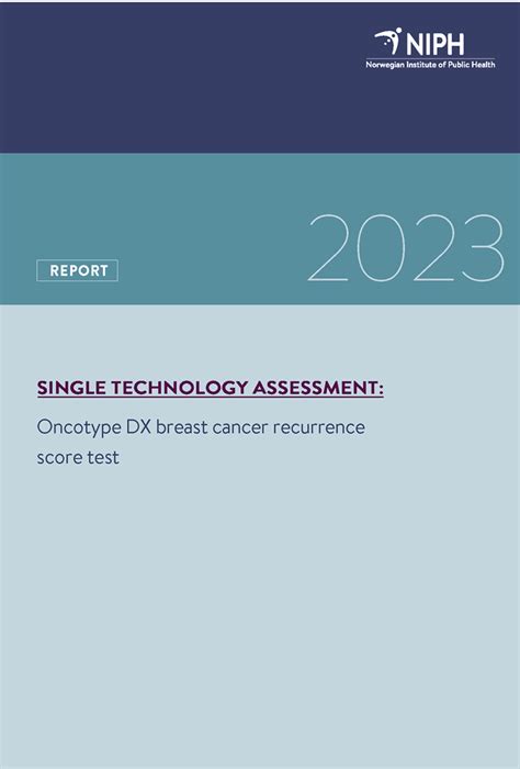 Oncotype Dx Breast Cancer Recurrence Score Test Niph