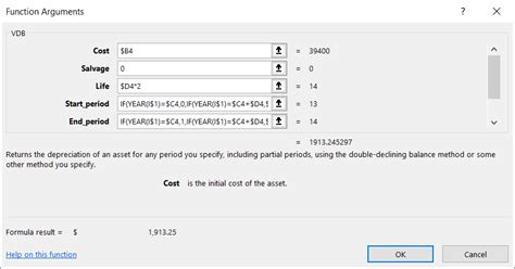 Straight Line And Declining Balance Depreciation In Excel