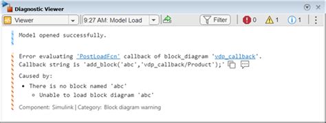 Systematic Diagnosis Of Errors And Warnings Matlab Simulink