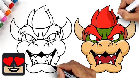 How To Draw Bowser Step By Step