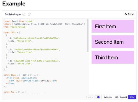 React Native Flatlist
