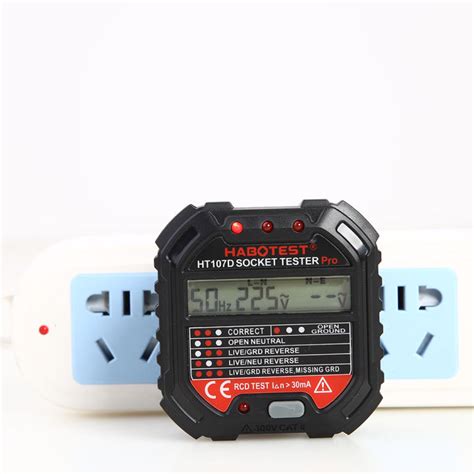 Socket Tester Ground Zero Line Plug Polarity Phase Check Voltage Detector For Household