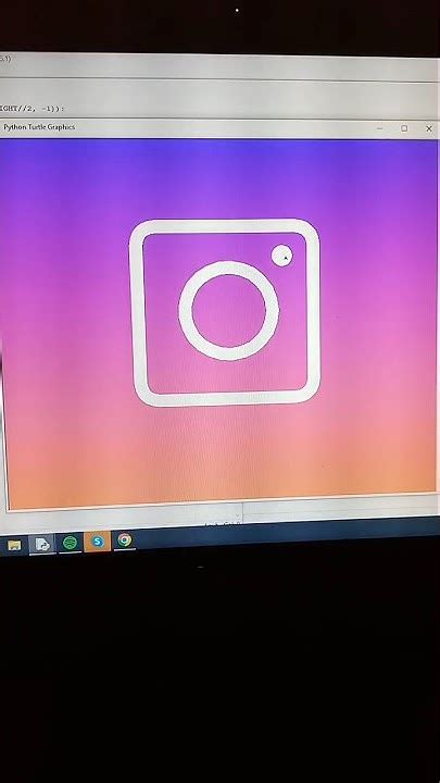 How To Draw Instagram Logo Using Python Shorts Python Instagram Viral Youtube