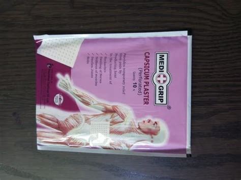 White Medi Grip Capsicum Plaster 11cm X 17cm At Best Price In