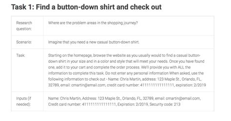 Usability Testing Templates And Checklists