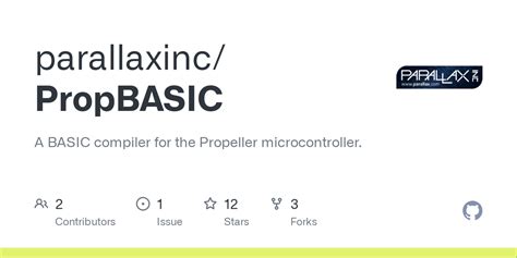 Github Parallaxinc Propbasic A Basic Compiler For The Propeller