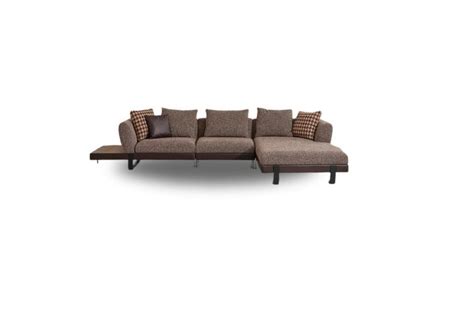 Jvmoebel Ecksofa Braunes Textil Designer Ecksofa L Form Wohnzimmer