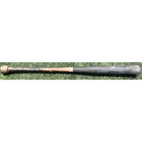 Pete Alonso 20 Autographed Game Used Cracked Bat Dtb Black And