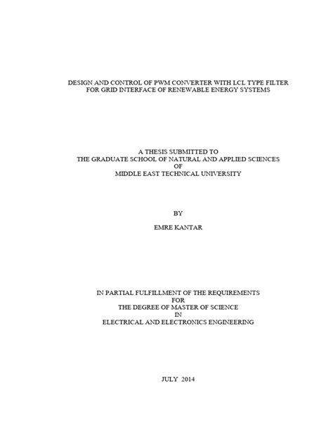 Design And Control Of Pwm Converter With Lcl Type Filter Pdf Wind