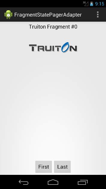 Android Fragmentstatepageradapter Example Truiton