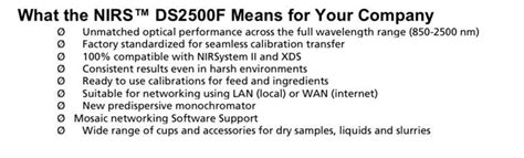 Foss Ds2500 Nir Analyzer For Feed Forages And Grain