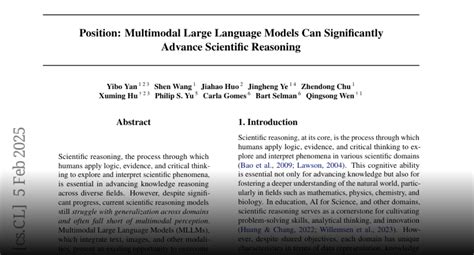 Paper page - Position: Multimodal Large Language Models Can Significantly Advance Scientific ...