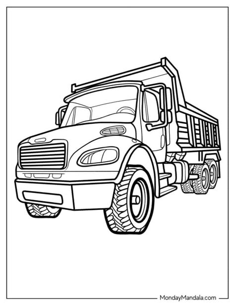Kenworth Dump Truck Coloring Pages [2025]
