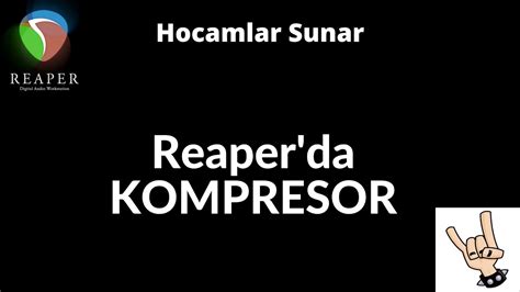Reaperda Kompresor Ve Reacomp Compressor Youtube