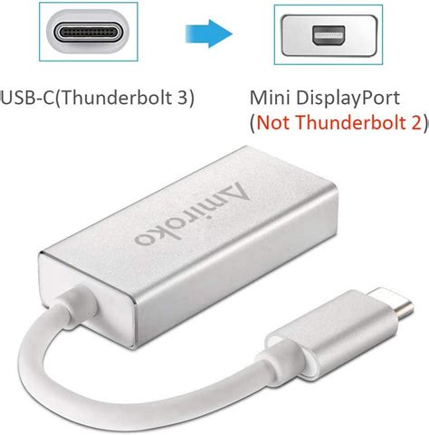 Usb C To Mini Displayport Adapter Usb 31 Type C To Mini Dp Adapter