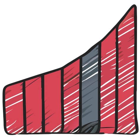 Premium Vector Graph Icon Uneven Fill
