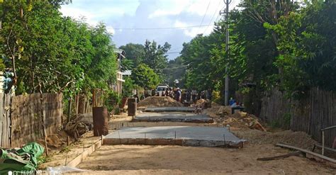 ကျေးရွာဖွံ့ဖြိုးတိုးတက်ရေးလုပ်ငန်းစီမံကိန်း Vdp ဖြင့် တံခွန်တိုင်ကျေးရွာ ကျေးရွာတွင်း ကွန်ကရစ