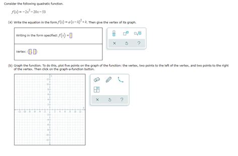 Solved Consider The Following Quadratic Function F X Chegg