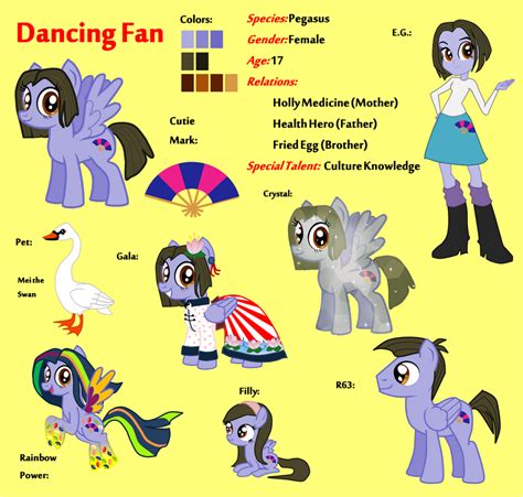 Mlp Dancing Fan Reference Sheet By Shadymeadow95 On Deviantart