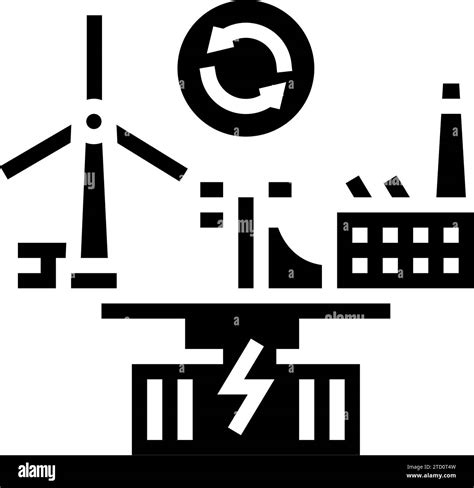 Hybrid Storage System Glyph Icon Vector Illustration Stock Vector Image