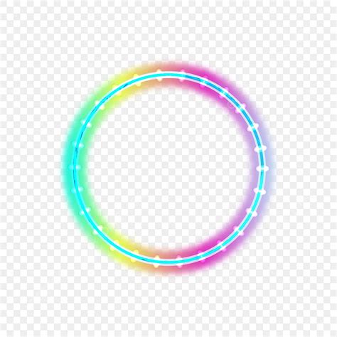 Light Shine Clipart Png Images Shining Circle Colorful Neon Light