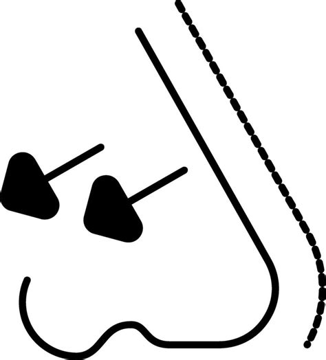 Nose Surgery Glyph Icon 49293135 Vector Art At Vecteezy