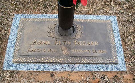 Annie Ruth Driggers Bozard 1914 1984 Find A Grave Memorial