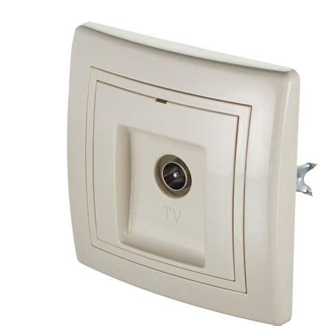 Розетка для антенны Aling-conel PRESTIGE TV, бежевая 612I.999 113075 ...