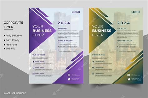 Premium Vector Corporate Business Flyer Design And Brochure Cover Template