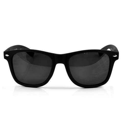 Matte Black Retro Sunglasses In Stock Evershade