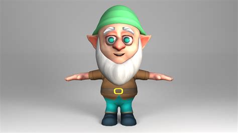 Bearded Dwarf Model Turbosquid 1953617