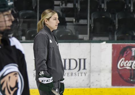 Two Pucks In A Pod Assistants Bobrowski Terres Sobieck Bringing The