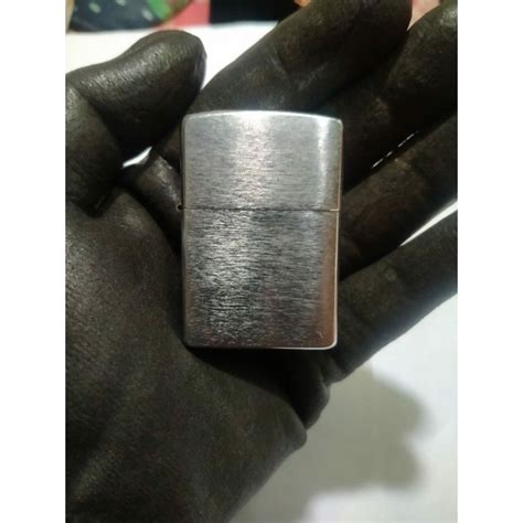 Jual ZIPPO BRUSHED CHROME ORIGINAL Shopee Indonesia