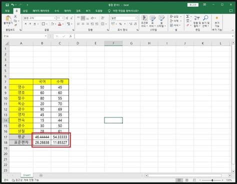 엑셀에서 표준 표준편차 구하고 그래프로 표시하는 방법 네이버 블로그
