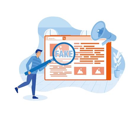 Premium Vector Fake News Or False Information Spreading On Website