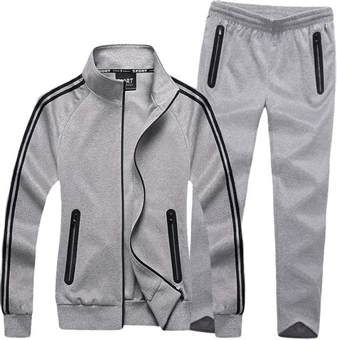 Wanyangg Unisexe Survêtement Homme Grande Taille 2 Pièces Jogging