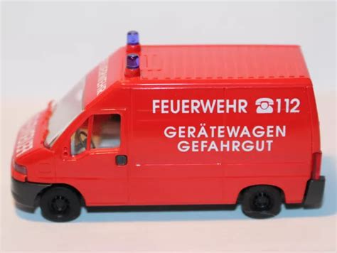 FW BUSCH FIAT Ducato Gerätewagen Gefahrgut Feuerwehr TOP H EUR PicClick DE