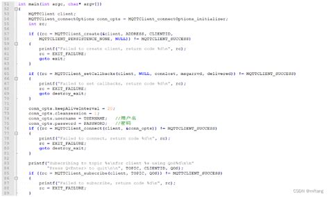 Linux环境下使用eclipse Paho C 实现（mqtt Client）异步订阅messagepaho Mqtt客户端关闭