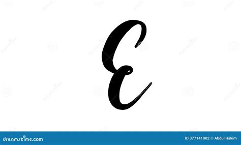 Letter E In Cursive Writing