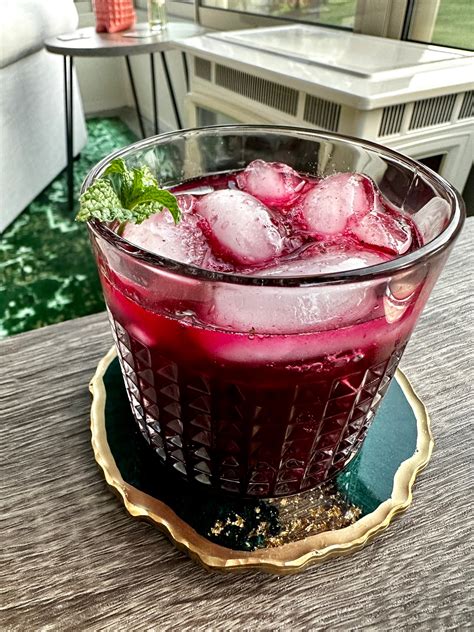 Blueberry Mint Gin Smash Easy Blueberry Gin Cocktail