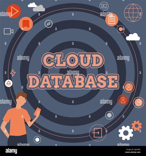 Text Caption Presenting Cloud Database Business Concept Optimized Or Built For A Virtualized