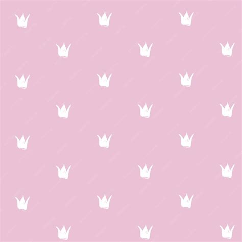 Premium Vector Seamless Pattern From White Crown Texture Strokes